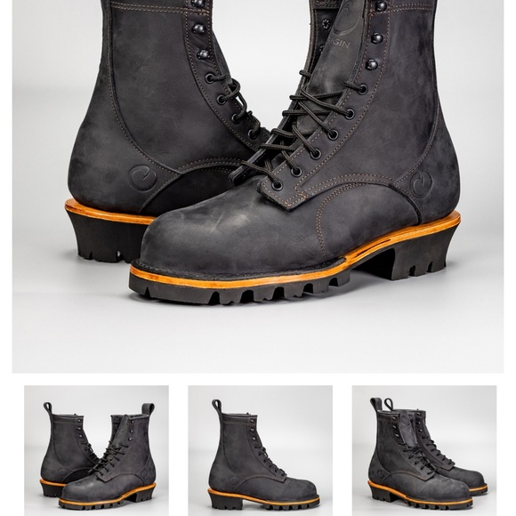 origin usa | Shoes | Origin Usa Black Work Boot The Built Boot Carbon ...